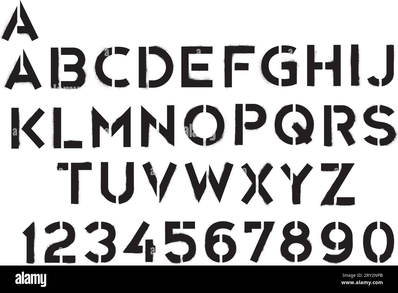 Army Font Alfabet Black Ops Military Font Stencil 10"x8" Reusable