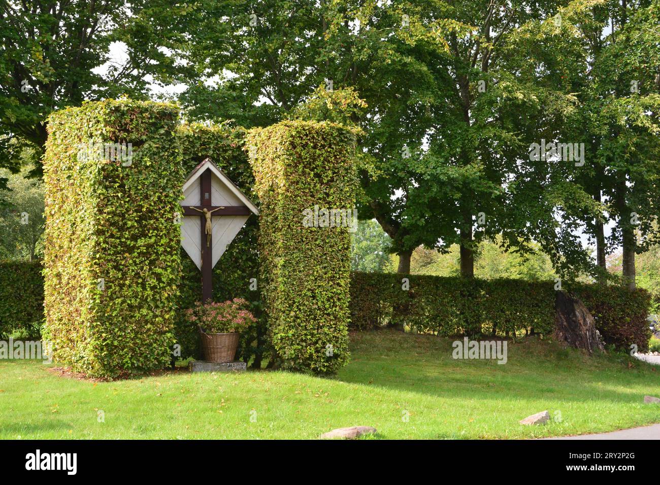 Typical crosses and crucifixes in the Eifel, Germany Stock Photo - Alamy