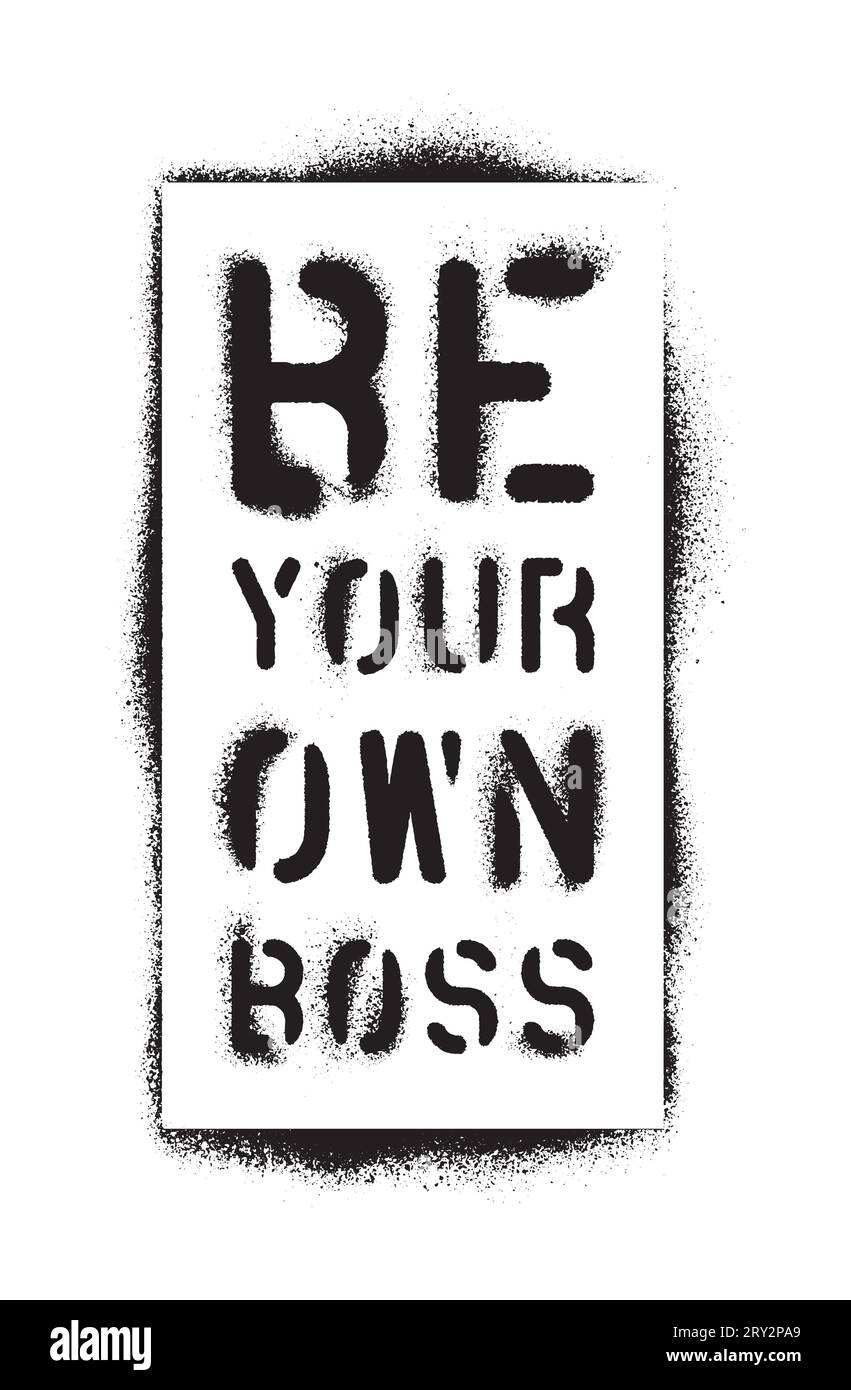 Own boss Stock Vector Images - Alamy