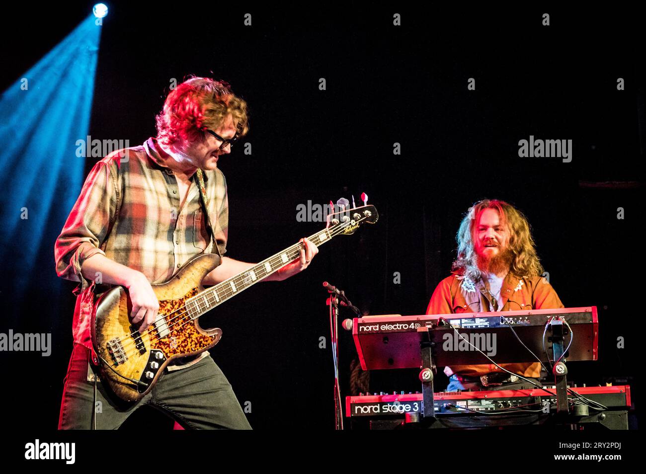 Warren Murrel on bass, Jake Abernathie on keys Stock Photo - Alamy