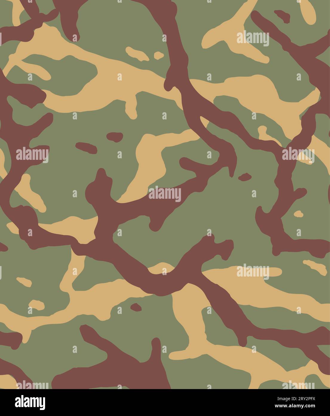 Camouflage seamless pattern. Military woodland summer print. Brown and ...