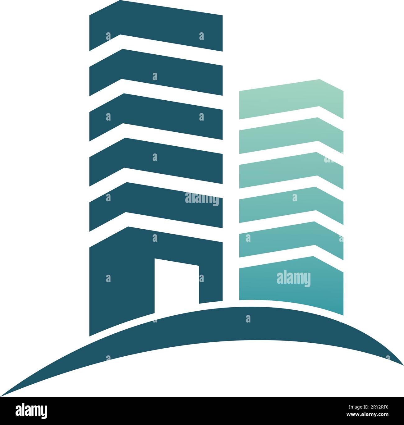 Residential houses modern skyscrapers view Stock Vector Images - Alamy