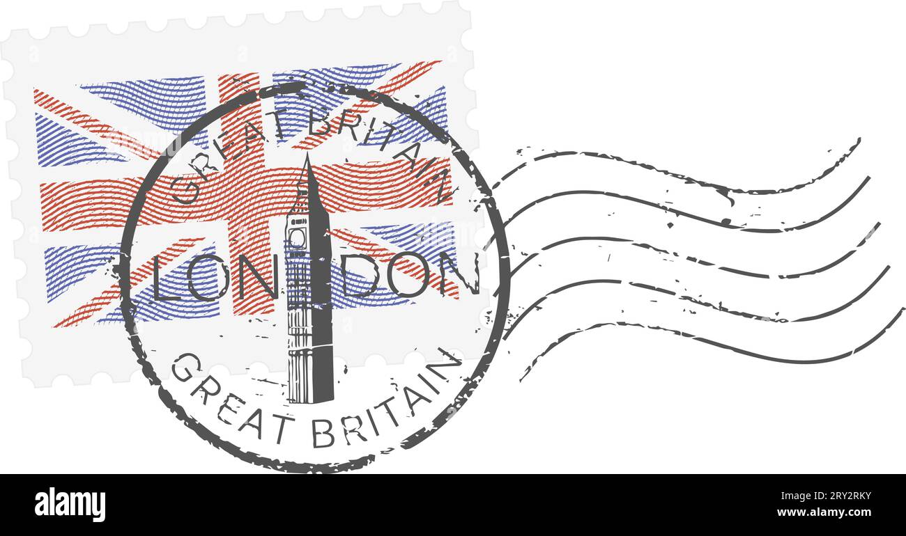 England postcard stamp hi-res stock photography and images - Alamy