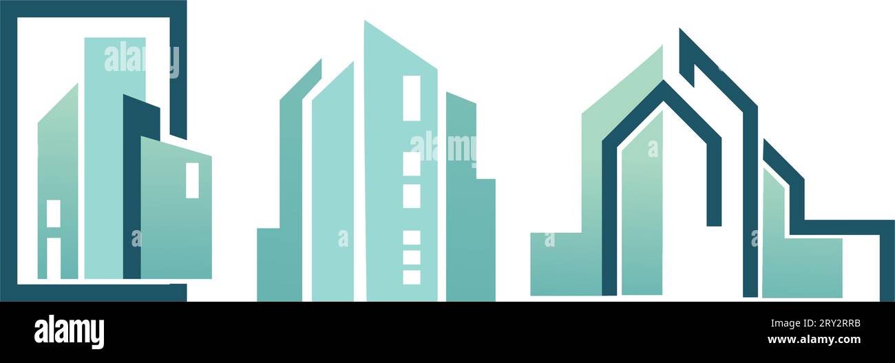 Real estate constructions and buildings vector Stock Vector Image & Art ...