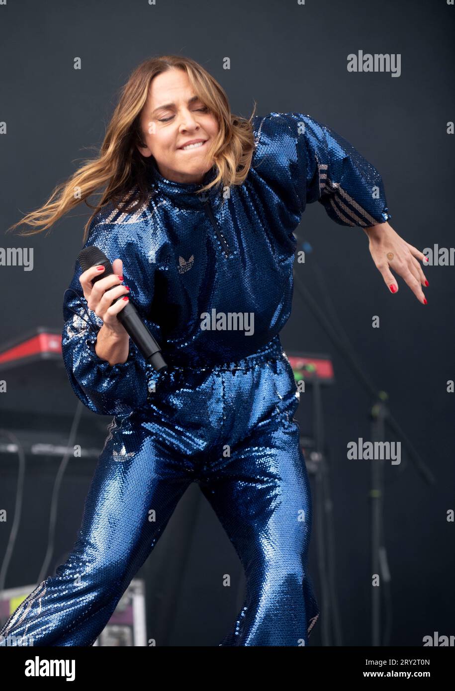 Mel C preforming at The Big Feastival 2023 on Alex James' farm Kingham ...