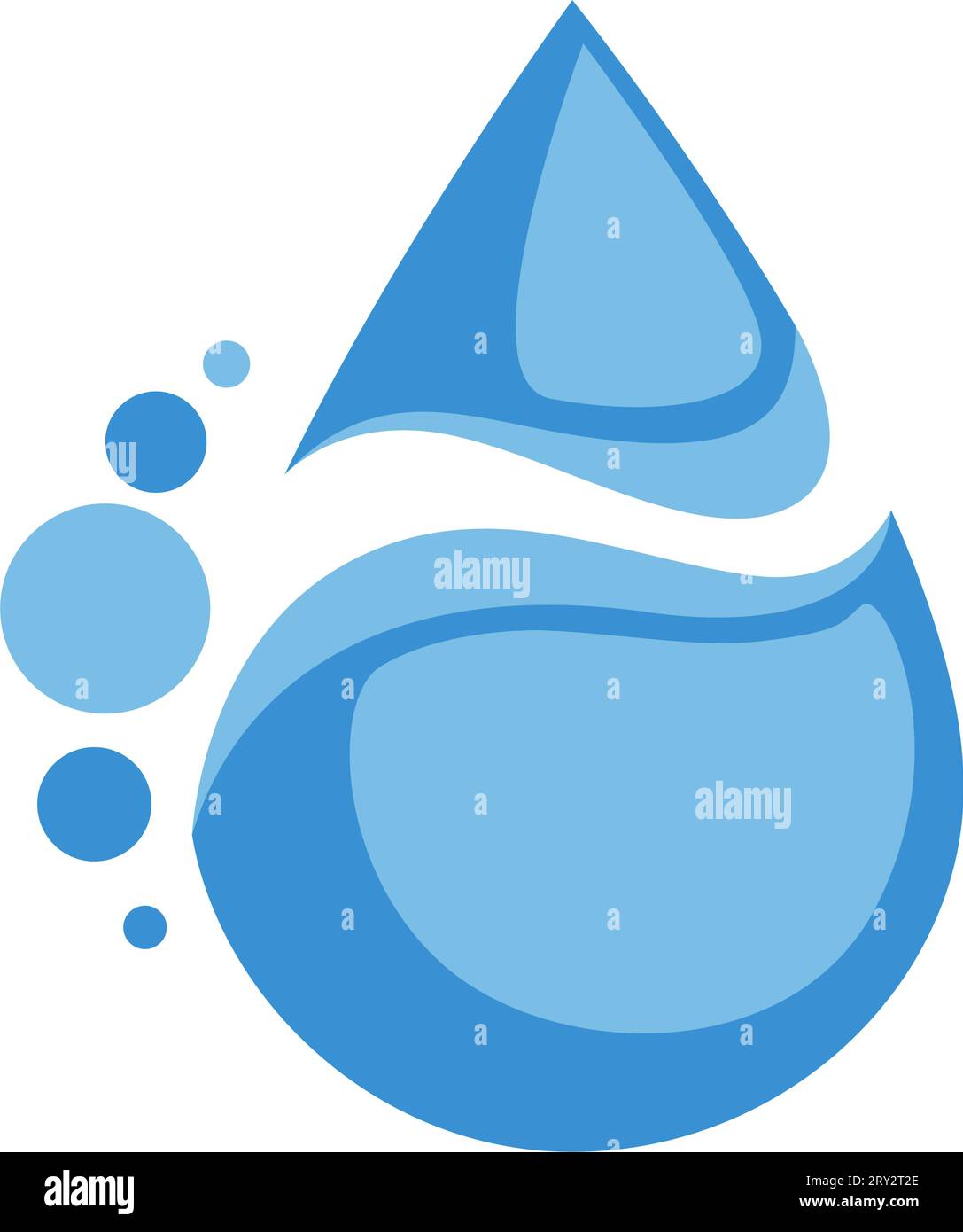 Purified water icon, drop of liquid h2o vector Stock Vector Image & Art ...