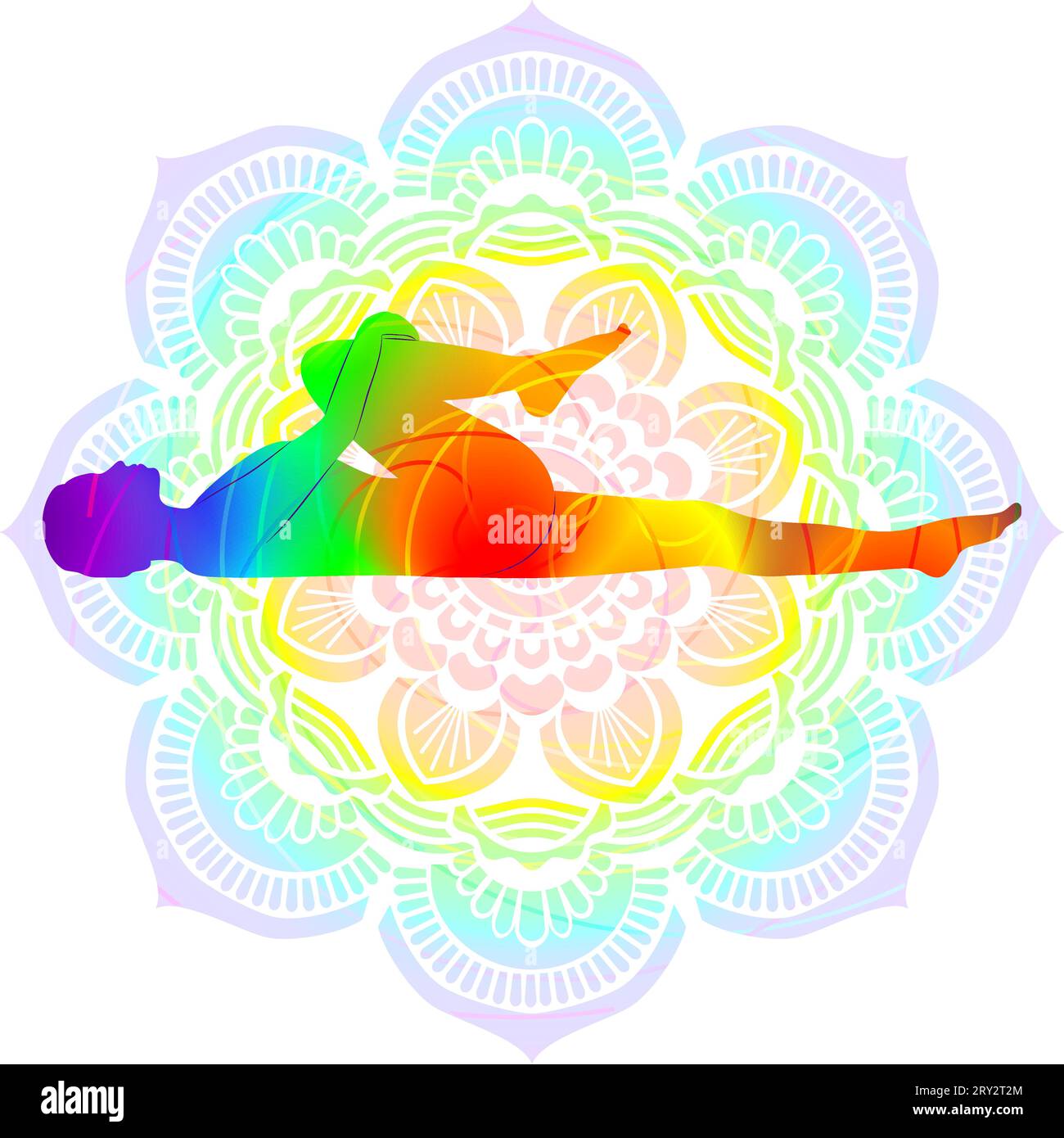 Silhouette yoga posture. One Legged Wind Removing pose or One Legged ...