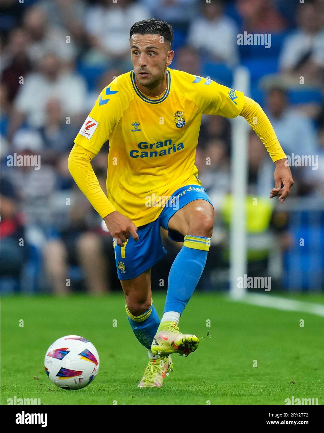 Madrid, Spain. 27th Sep, 2023. Christian Herrera of UD Las Palmas and ...
