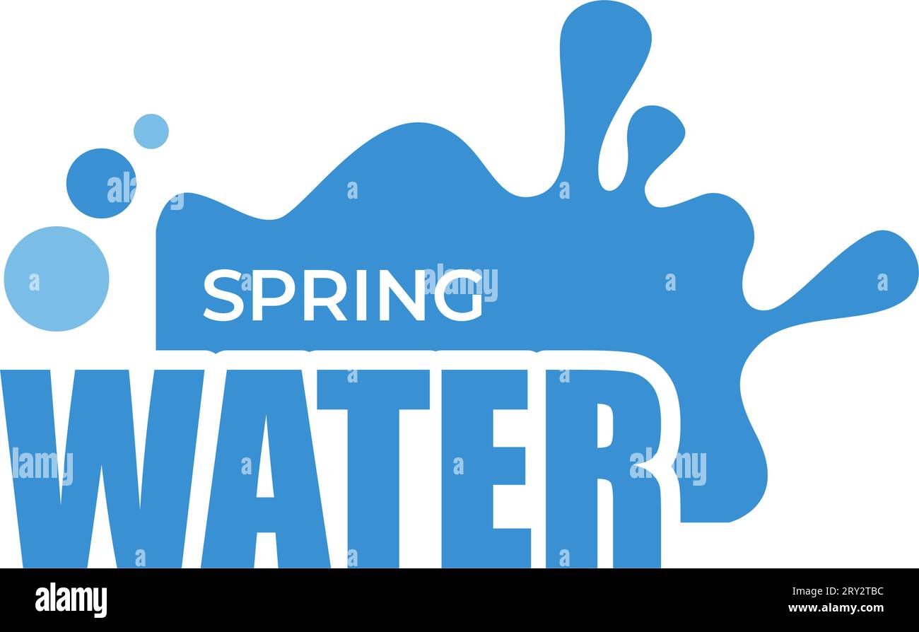 Spring water natural ingredient for dieting vector Stock Vector Image ...