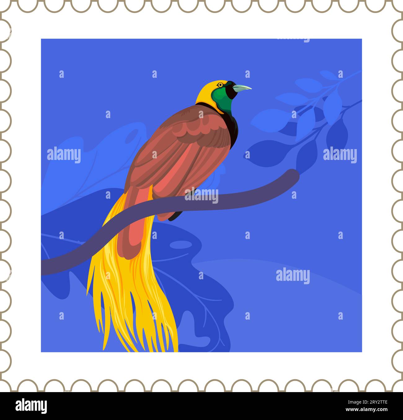 Postmark with exotic avian animal hi-res stock photography and images ...