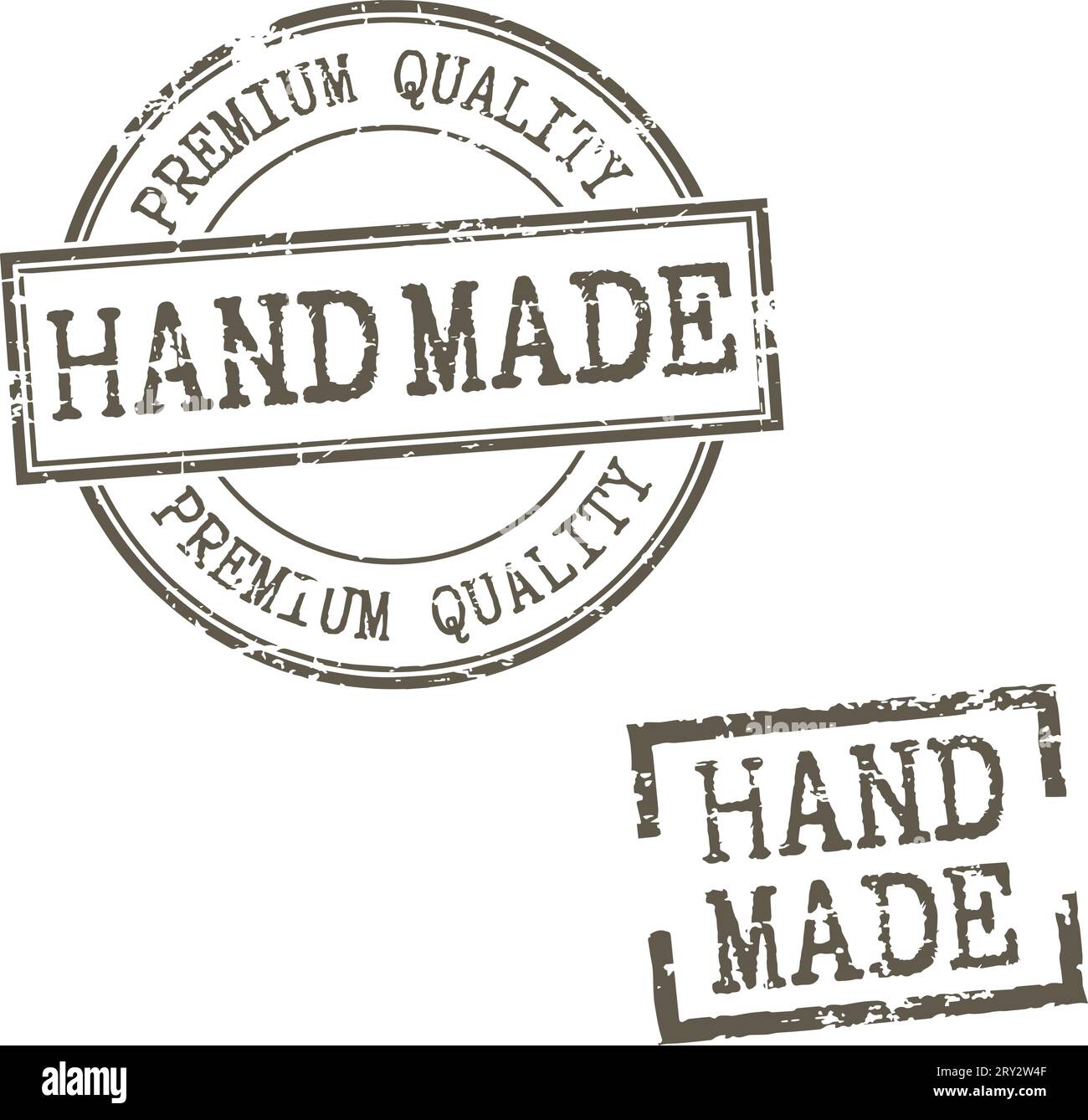 Grunge stamps 'Hand made' Stock Vector Image & Art - Alamy