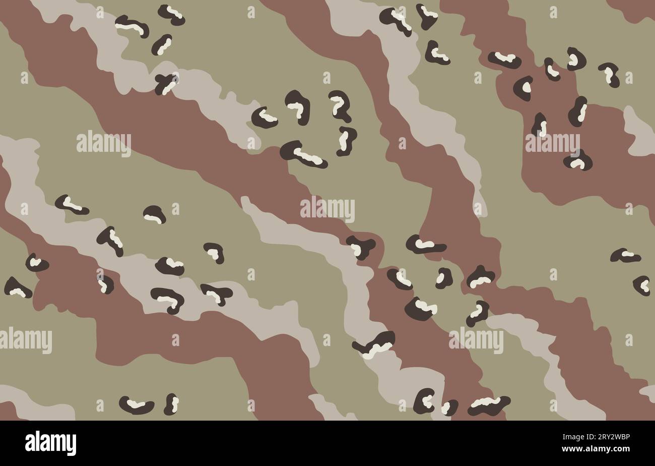 Camouflage seamless pattern. Diagonal branched and rocky shapes. Five ...