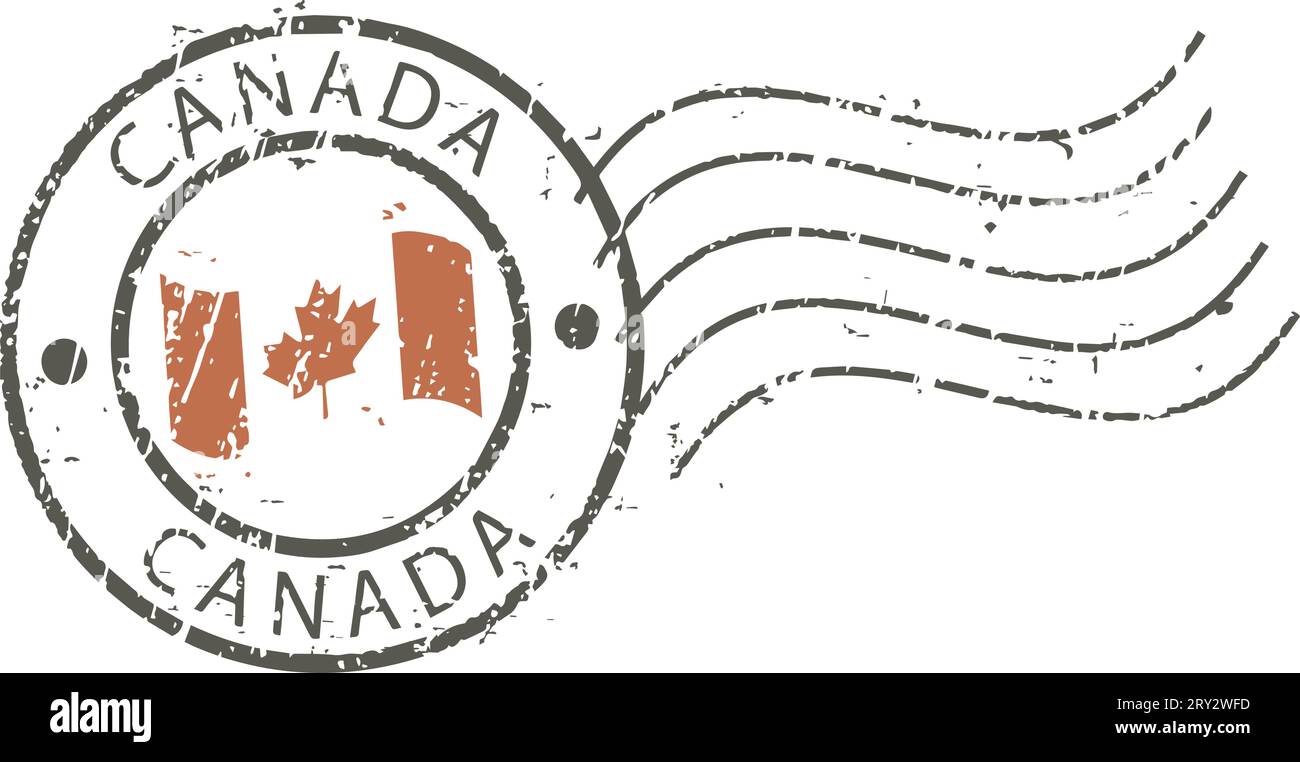 Canada flag postage stamp hi-res stock photography and images - Alamy