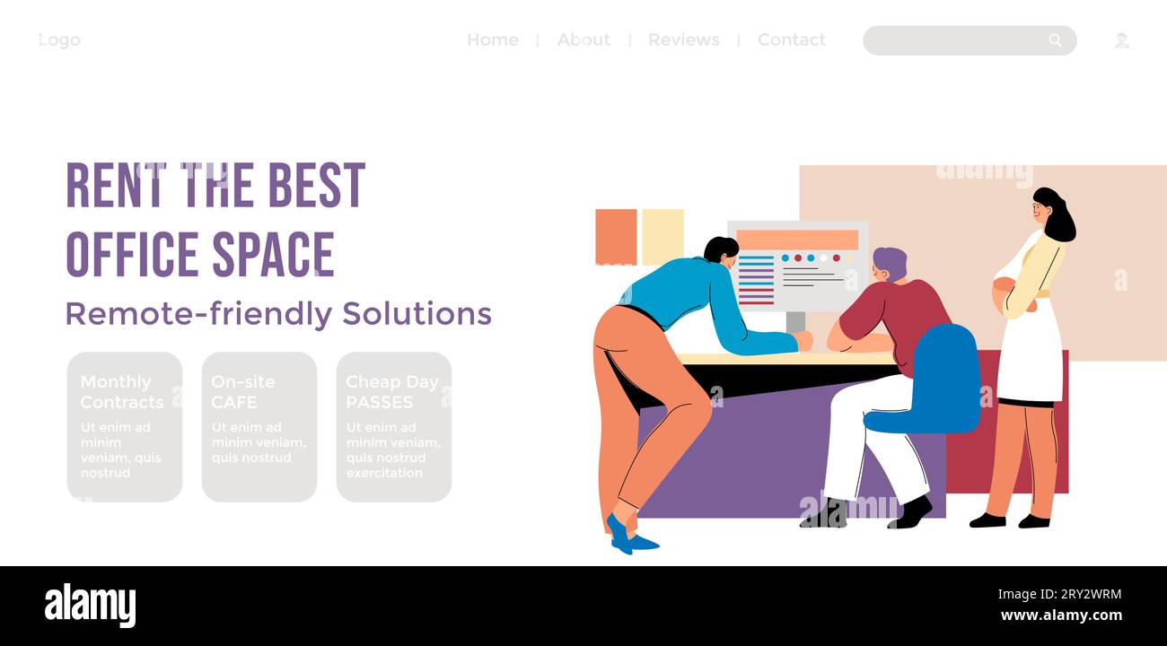 Inside remote office Stock Vector Images - Alamy