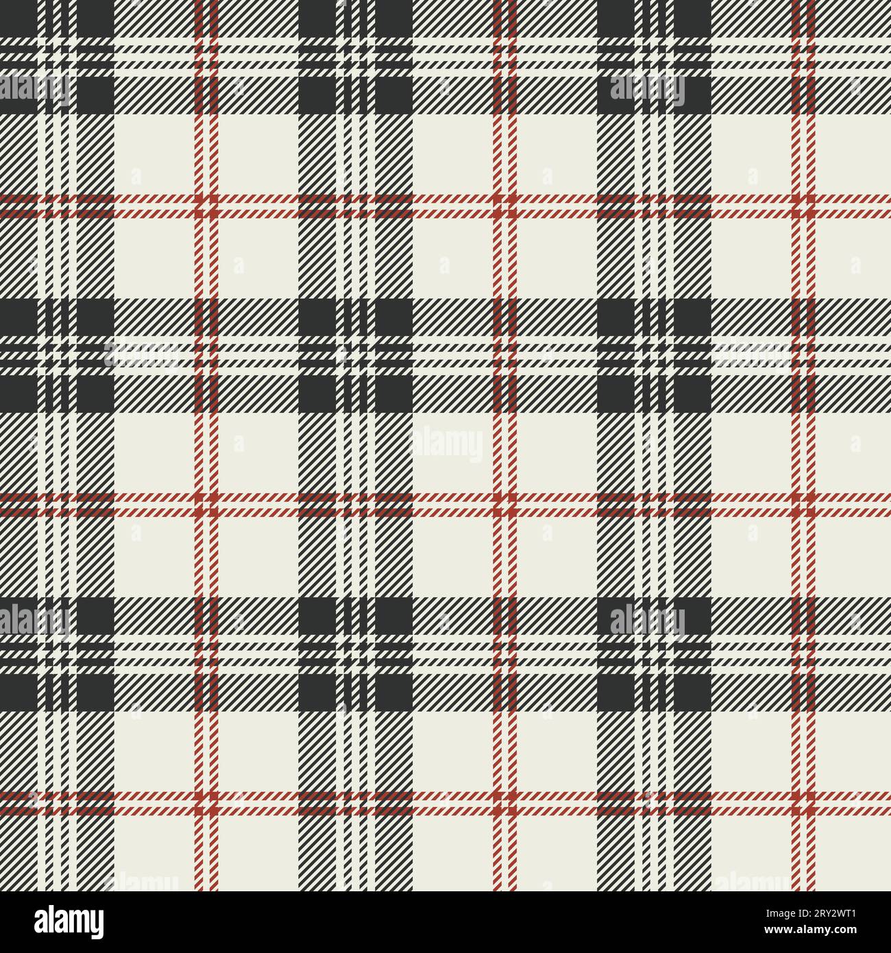 Plaid seamless pattern. White, black, red. Scottish, lumberjack and ...