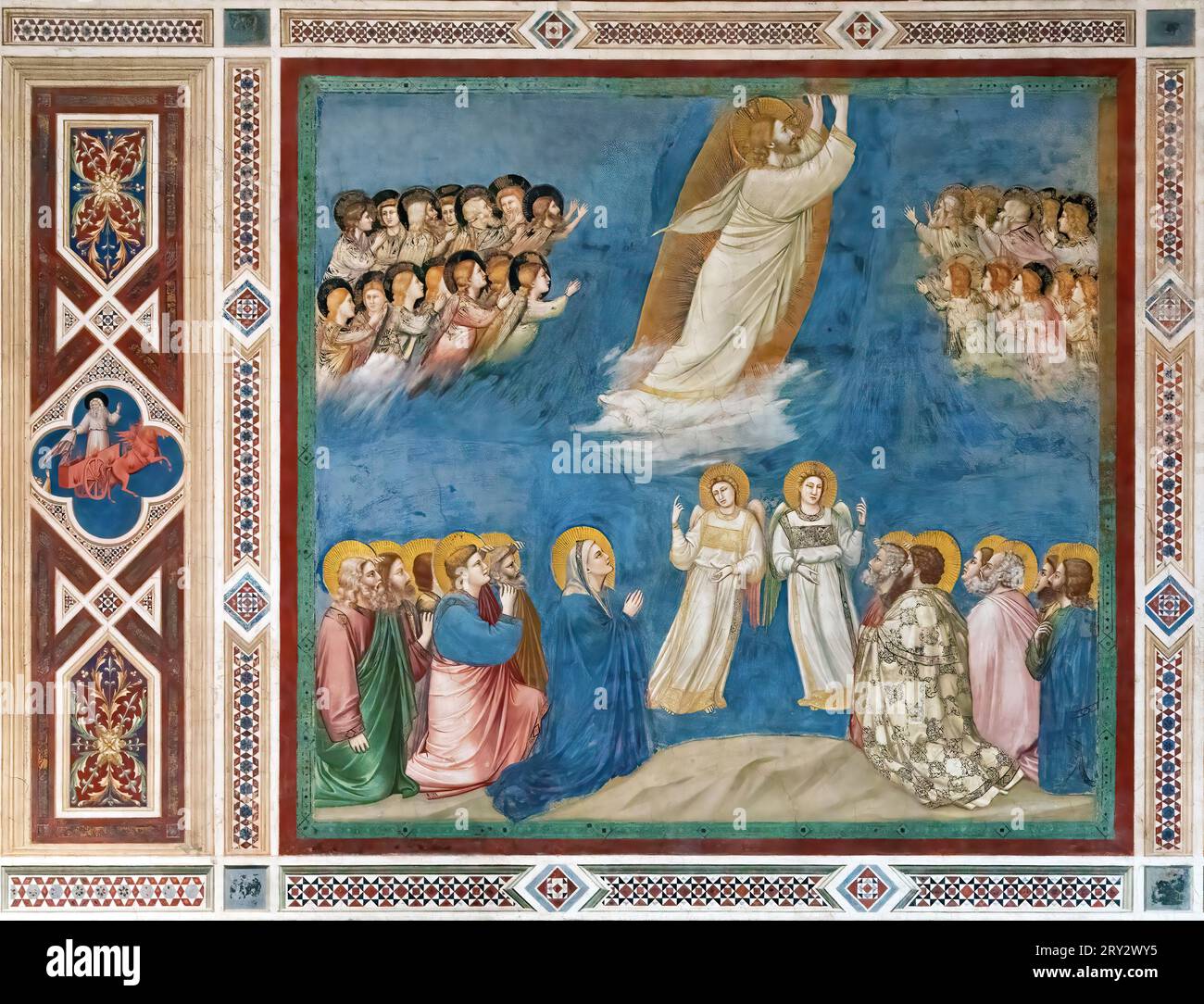 The ascension by Giotto in Scrovegni Chapel, Padua Stock Photo - Alamy