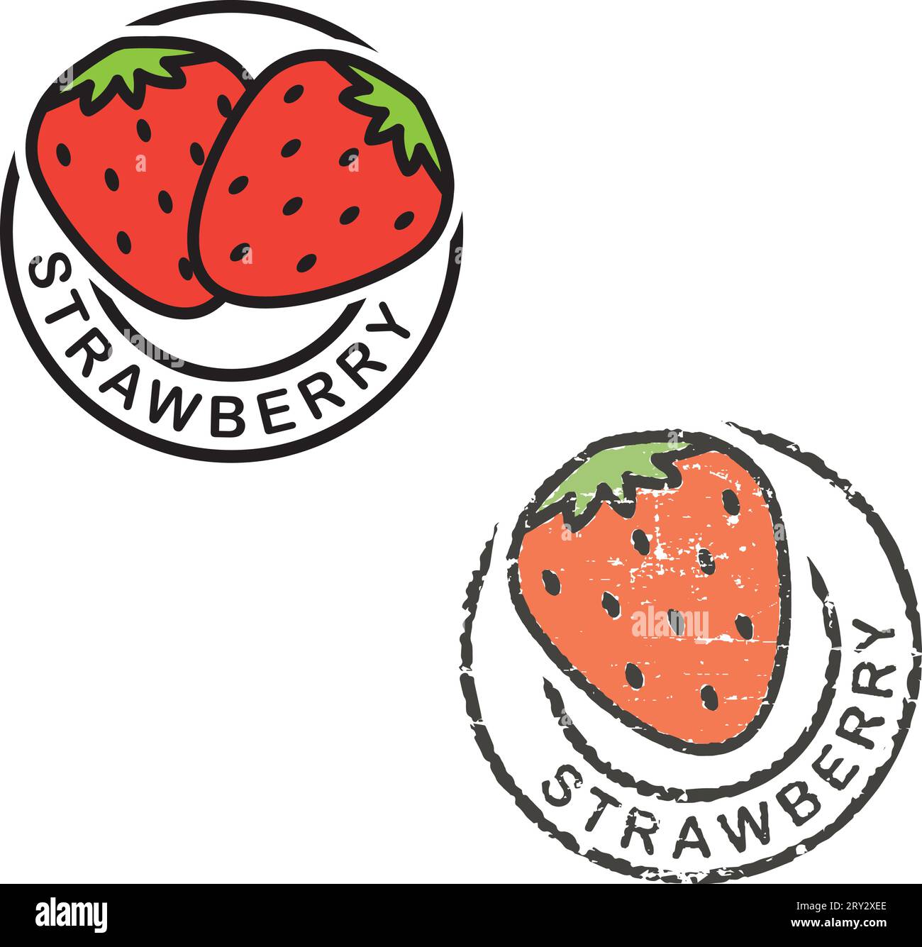 Strawberry fruit juice Stock Vector Images - Alamy