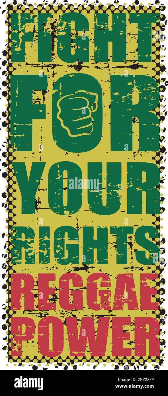 Grunge reggae artwork for t-shirt, poster Stock Vector Image & Art - Alamy