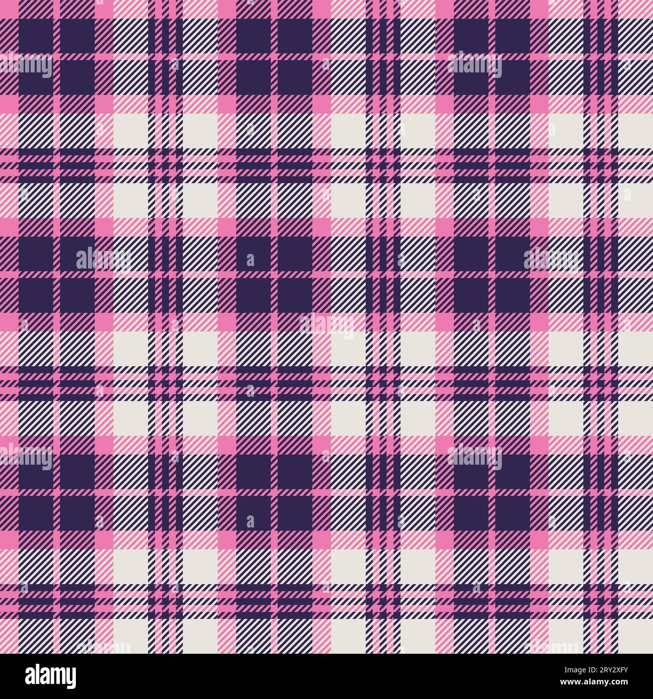 White pink color plaid hi-res stock photography and images - Alamy