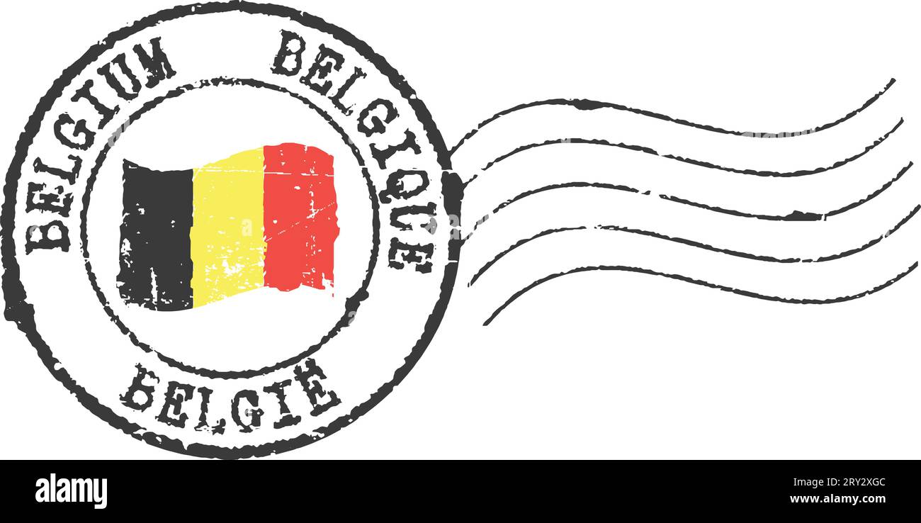 Belgian postage stamp Stock Vector Images - Alamy