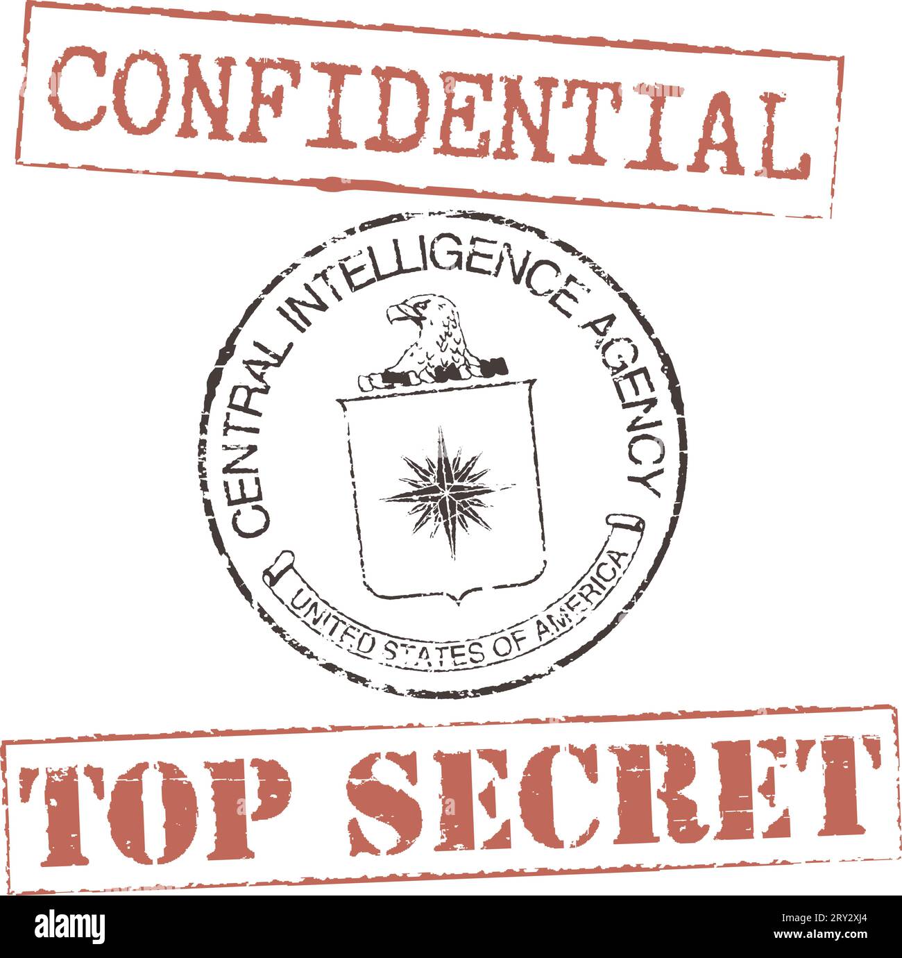 Grunge stamps 'CIA', 'confidential', 'top secret' Stock Vector Image ...