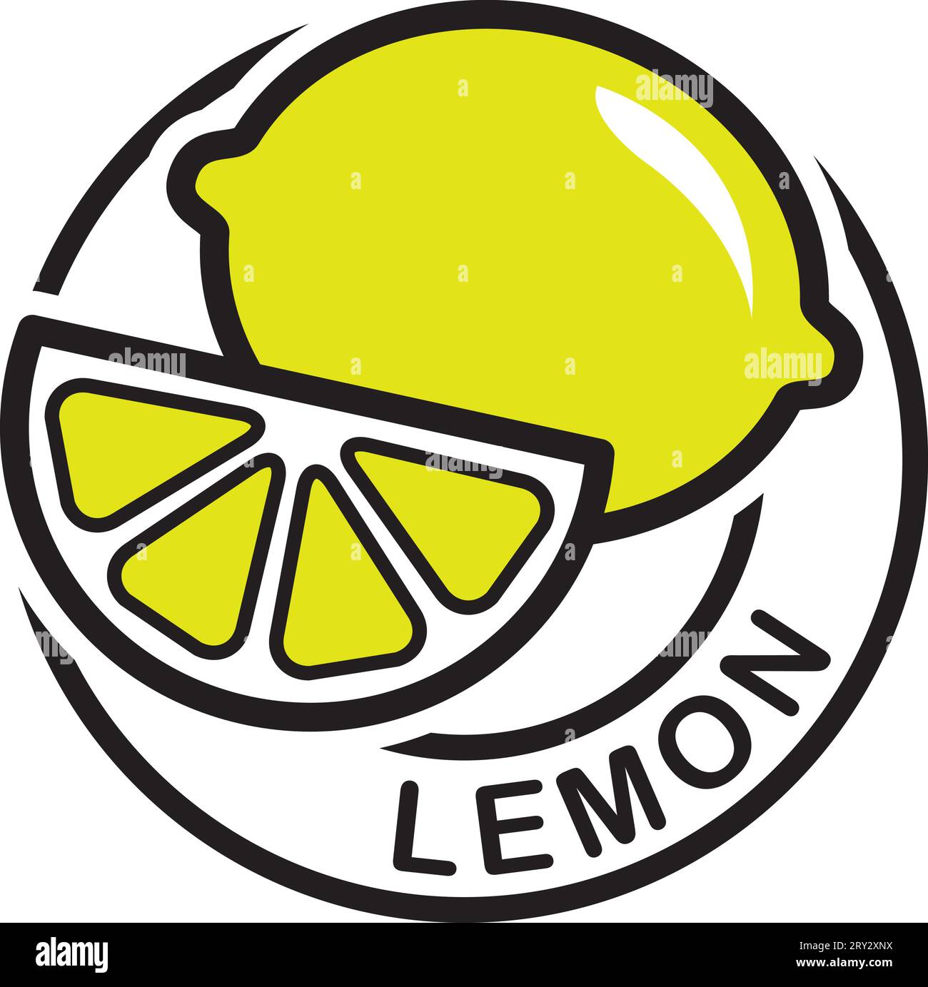 Round stamp 'Lemon' Stock Vector Image & Art - Alamy