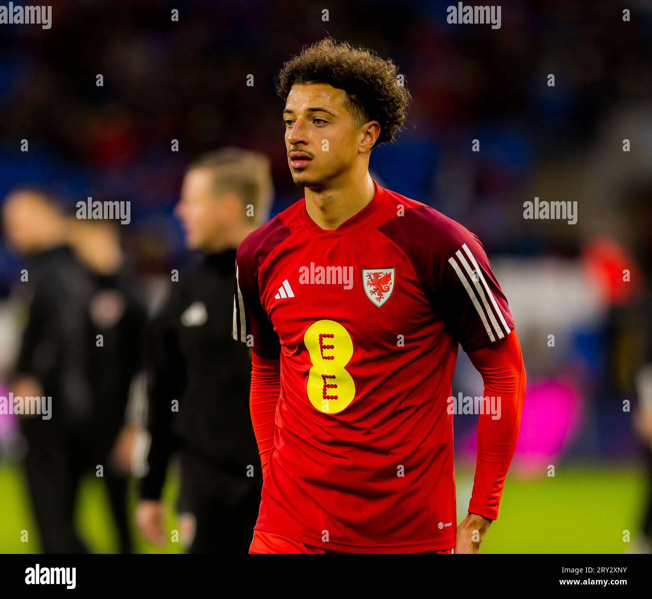 Cardiff, Wales - 28 March 2023: WalesÕ Ethan Ampadu during the Group D ...
