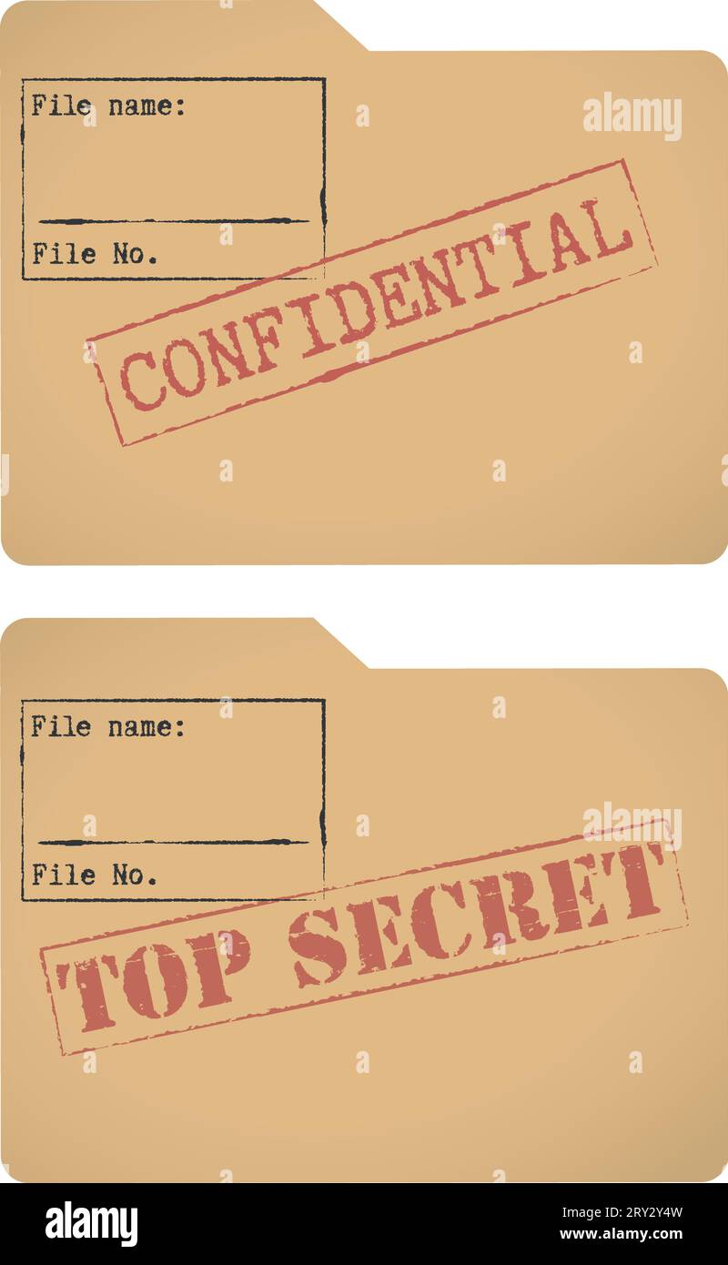 Top Secret Folder Template