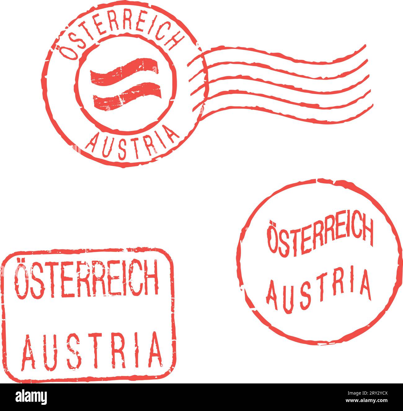 Austria postage stamp Stock Vector Images - Alamy