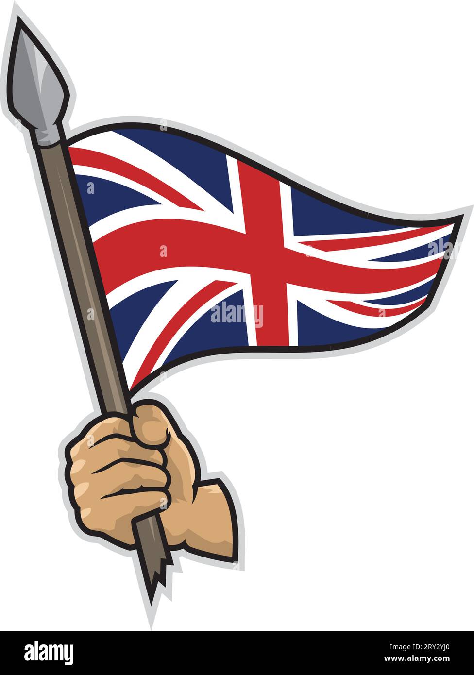 Waving British Flag Png