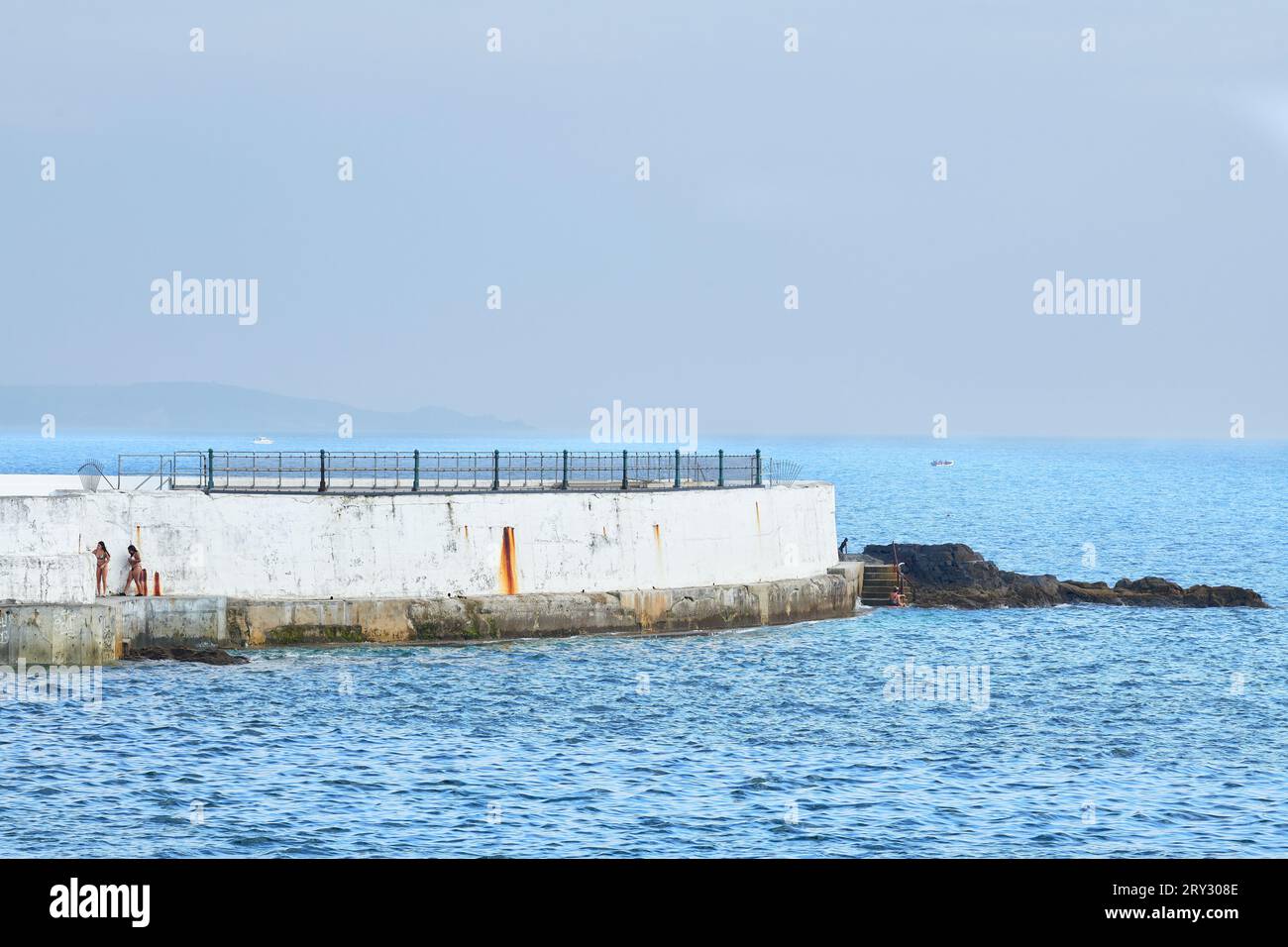 The Jubilee pool, a triangular seawater public open-air lido bathing ...