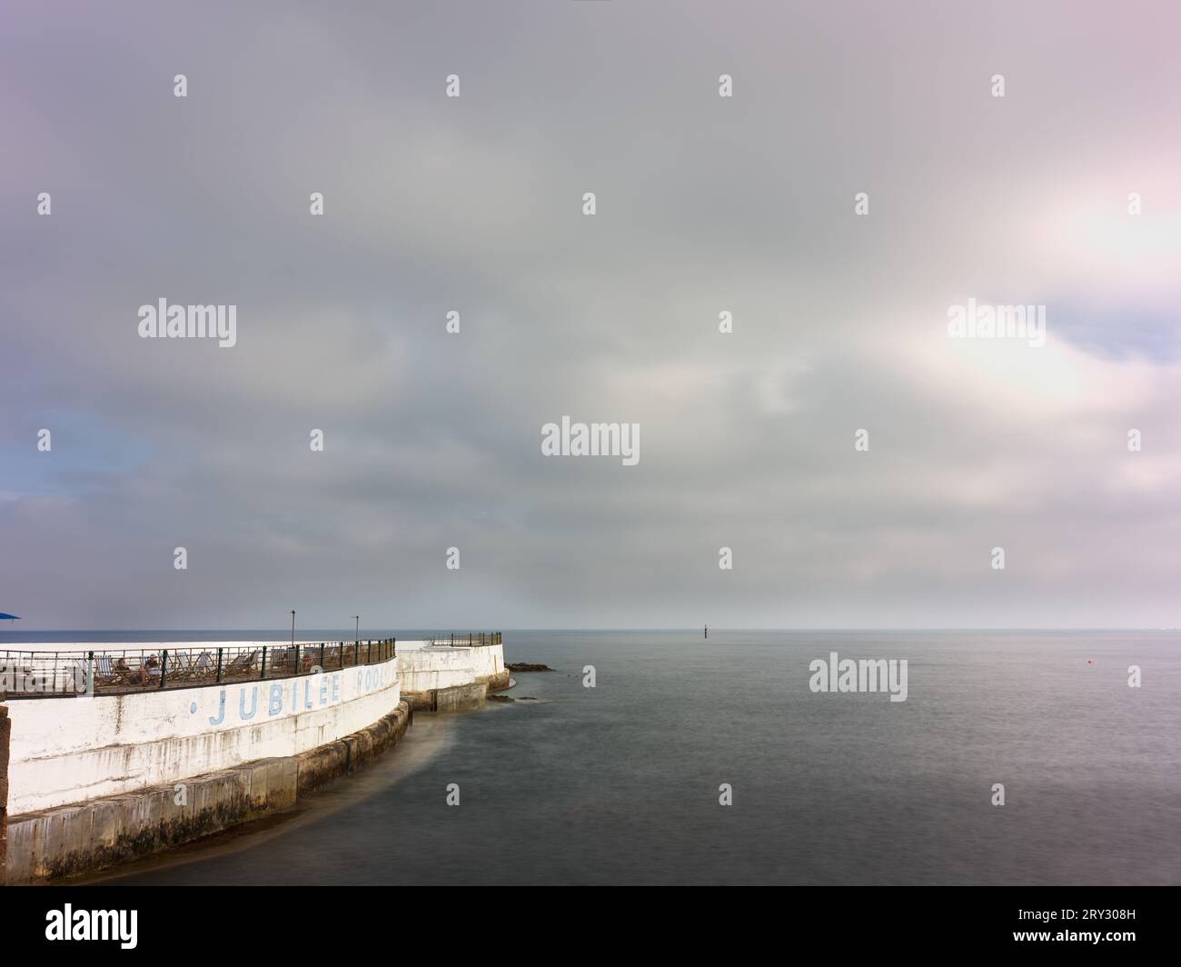 The Jubilee pool, a triangular seawater public open-air lido bathing ...
