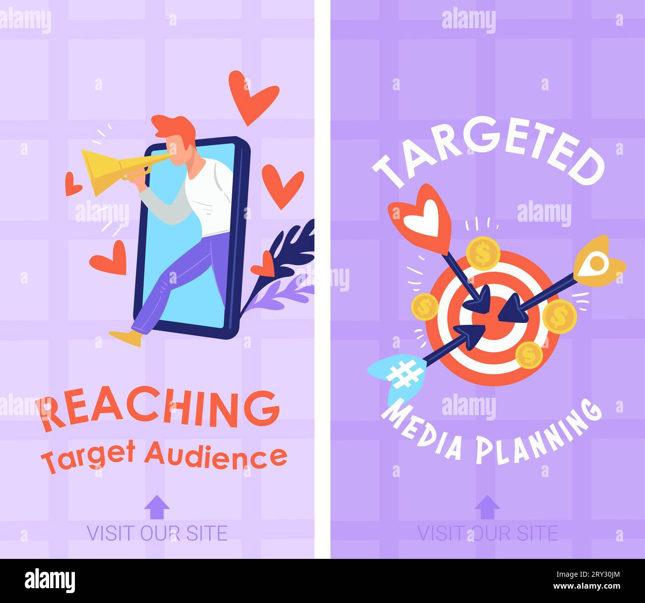 Targeted advertising campaign Stock Vector Images - Alamy