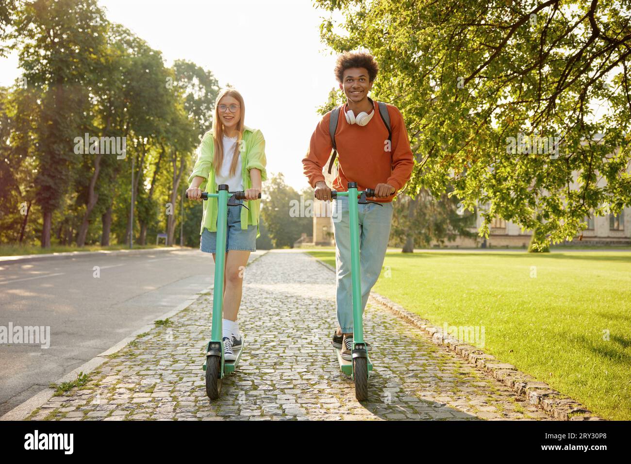 Student driving electric vehicle hi-res stock photography and images ...