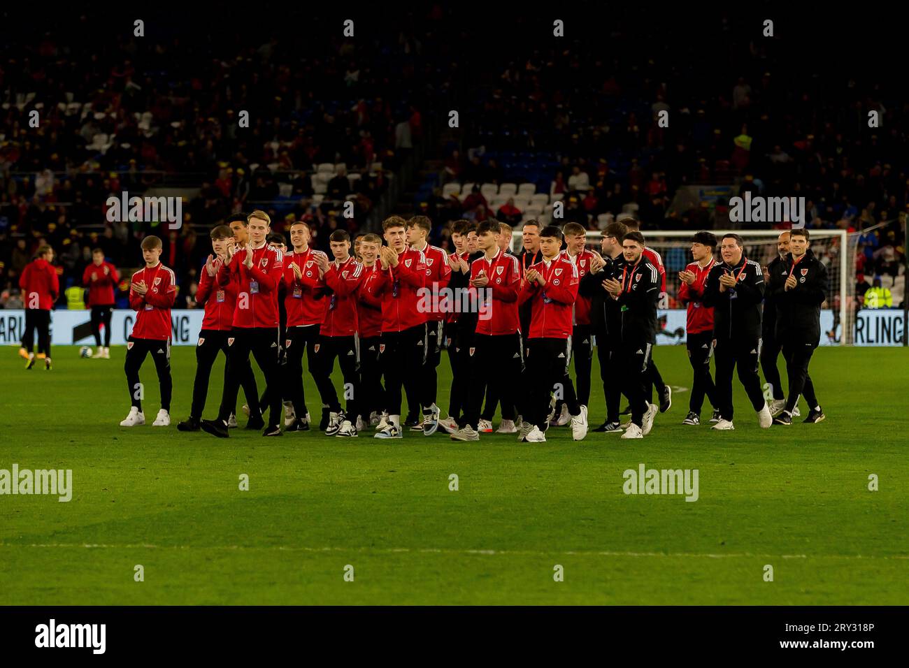 Cardiff city stadium together stronger hi-res stock photography and ...