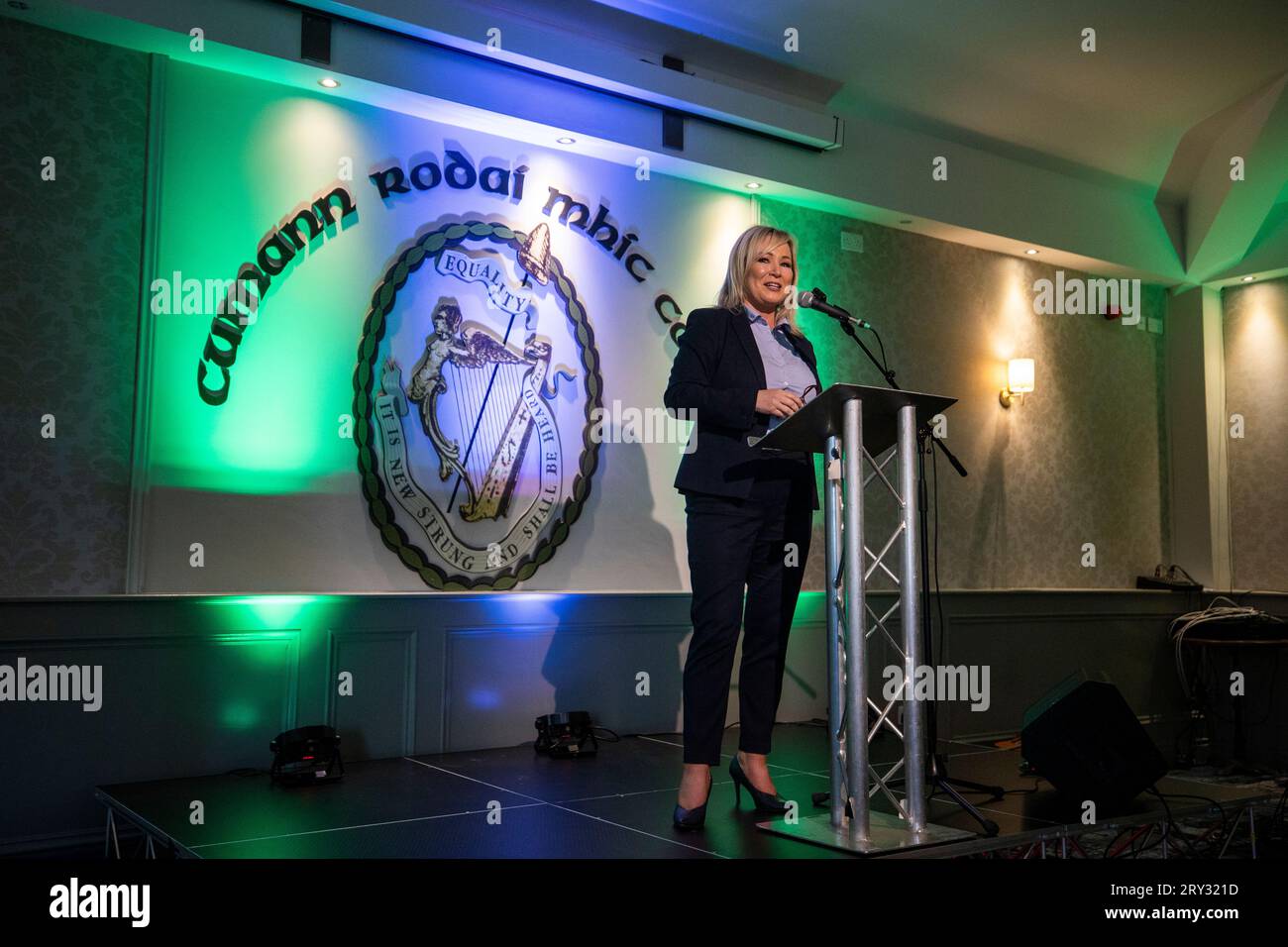 First Minister Elect, Michelle O'Neill, speaking during the official ...