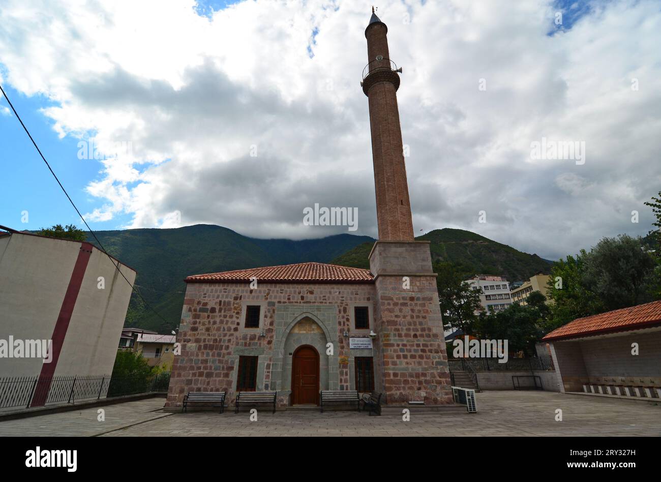 An old mosque built during the Ottoman period in Artvin, Turkey Stock ...