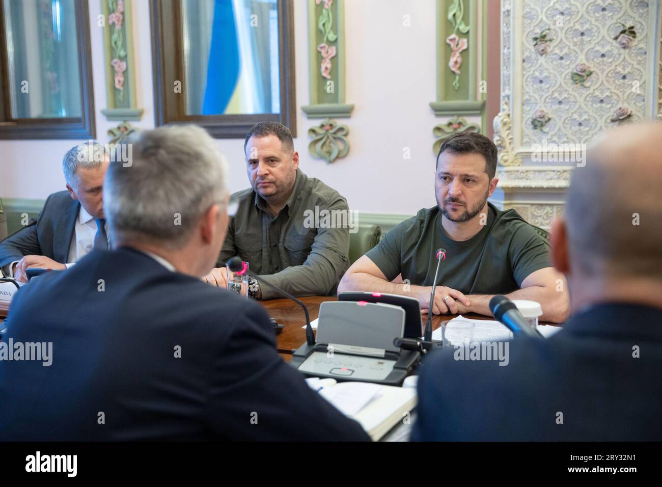 Kyiev, Ukraine. 28th Sep, 2023. Ukrainian President Volodymyr Zelensky ...