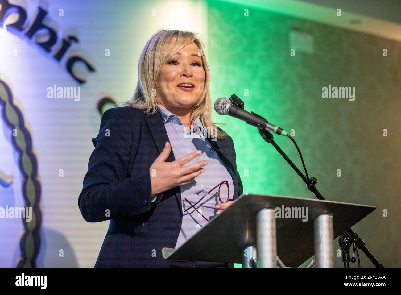 First Minister Elect, Michelle O'Neill, speaking during the official ...