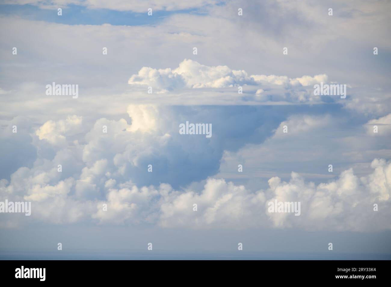 Blue sky and unpredictable white clouds. Amazing nature. Dynamic Sky: Ever-Changing Cloudscape ...