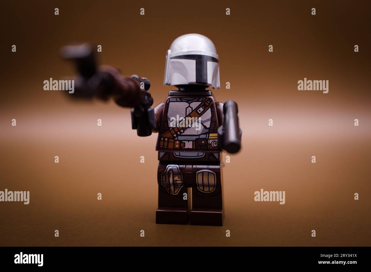 Din Jarin The Mandalorian ready to fight. This is the way Stock Photo ...