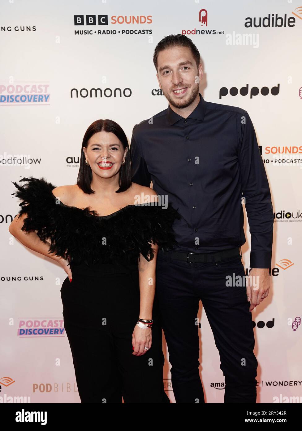 Mark and Roxanne Hoyle attending the British Podcast Awards at Outernet ...