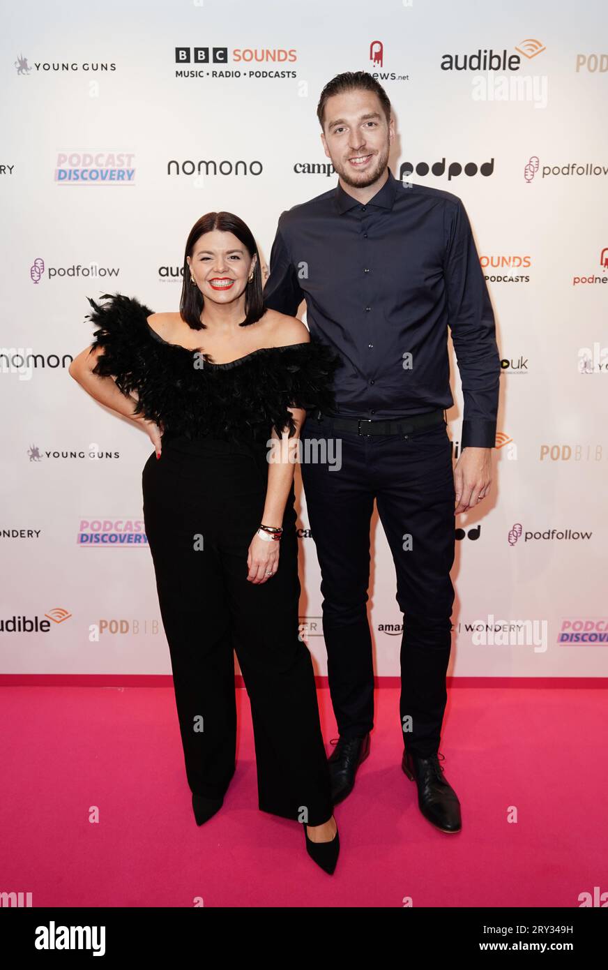 Mark and Roxanne Hoyle attending the British Podcast Awards at Outernet ...