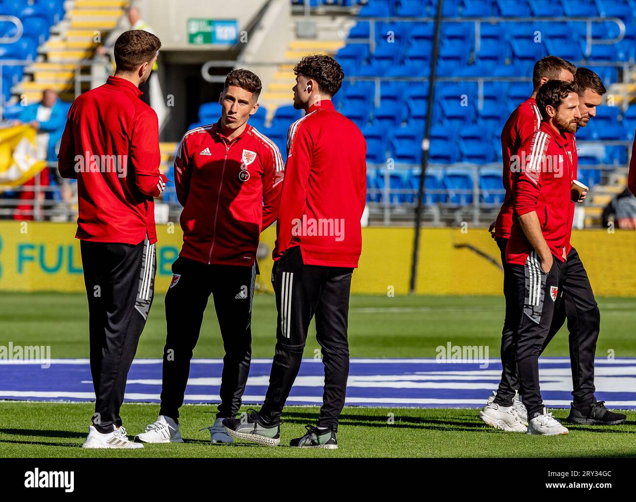 Cardiff, Wales - 11 June 2022: Wales' squad prior to the UEFA Nations ...