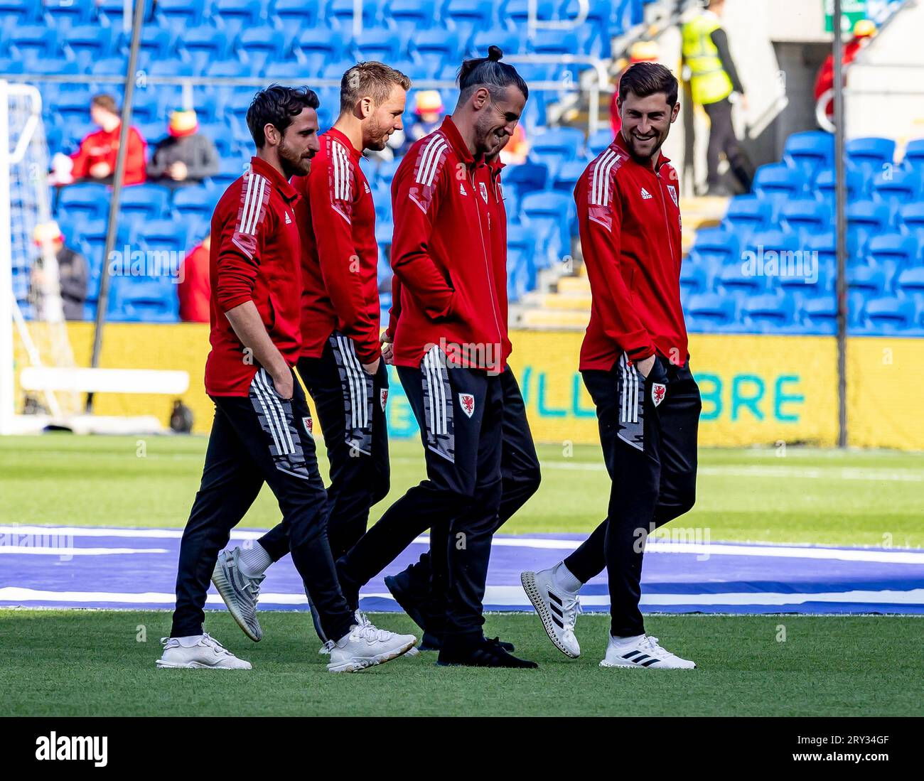 Cardiff, Wales - 11 June 2022: Wales' squad prior to the UEFA Nations ...