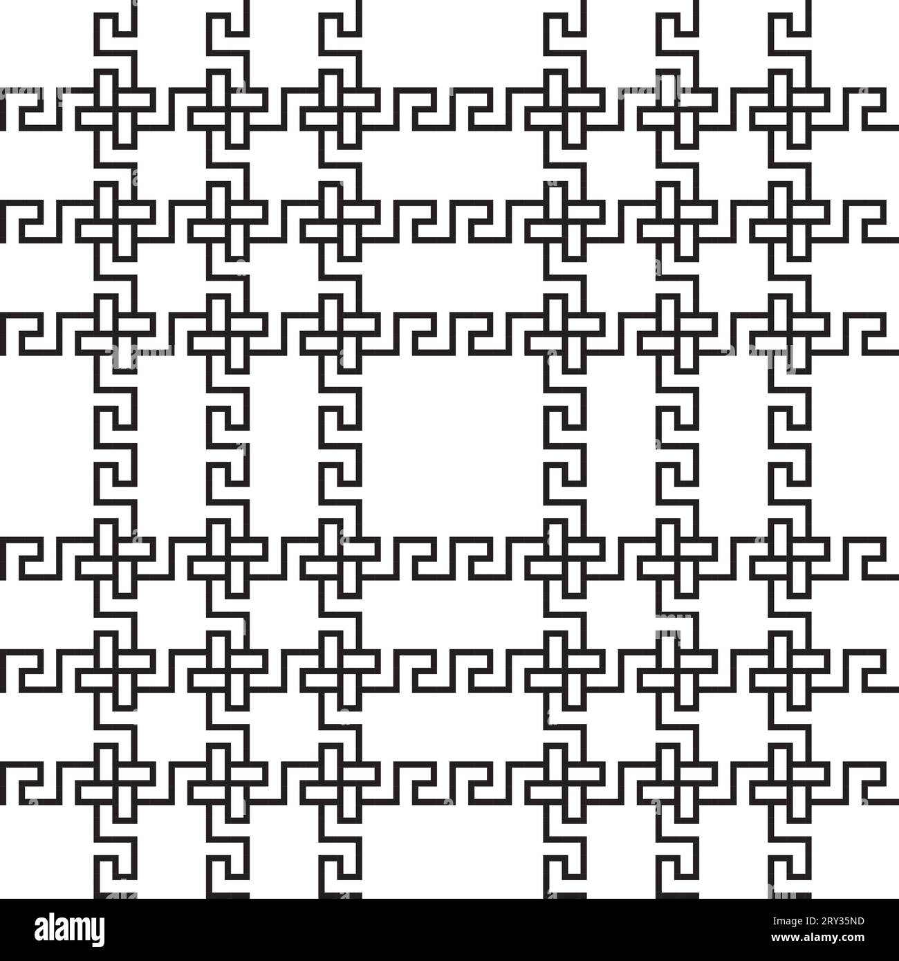 Meander seamless pattern. Ancient traditional greek decoration. White ...
