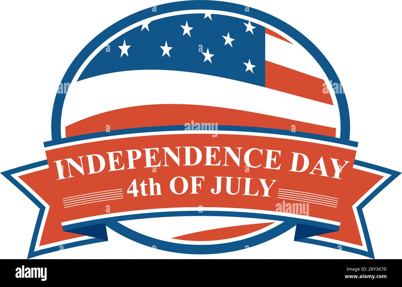 Ribbon stars emblem Stock Vector Images - Alamy