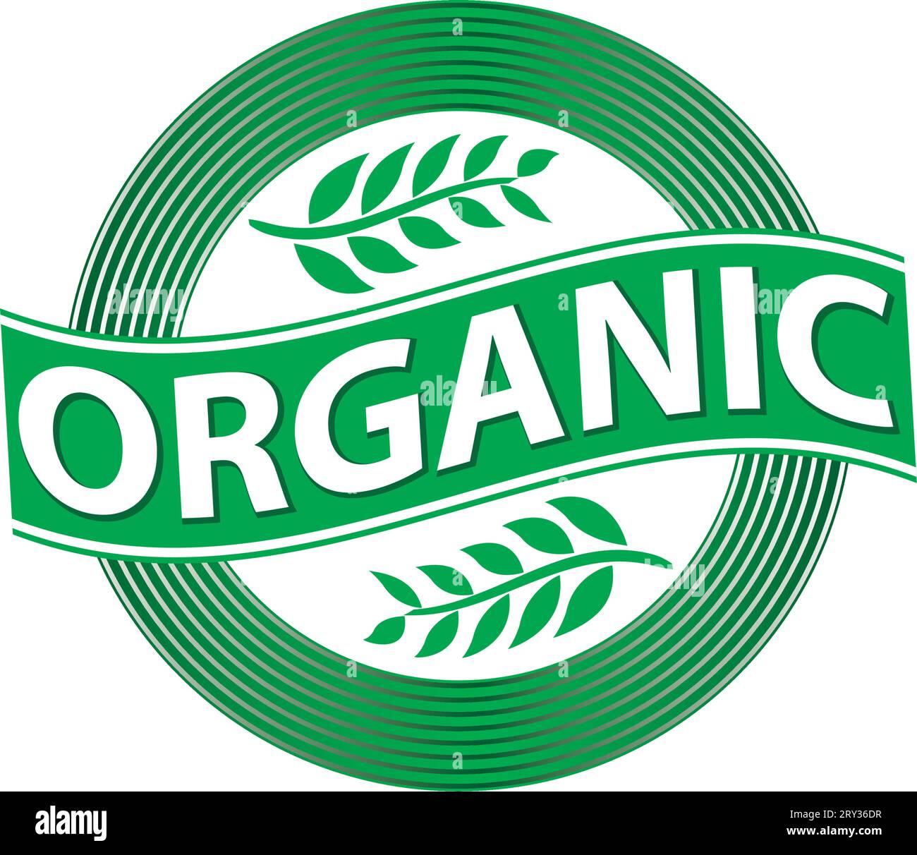 Organic label Stock Vector Images - Alamy