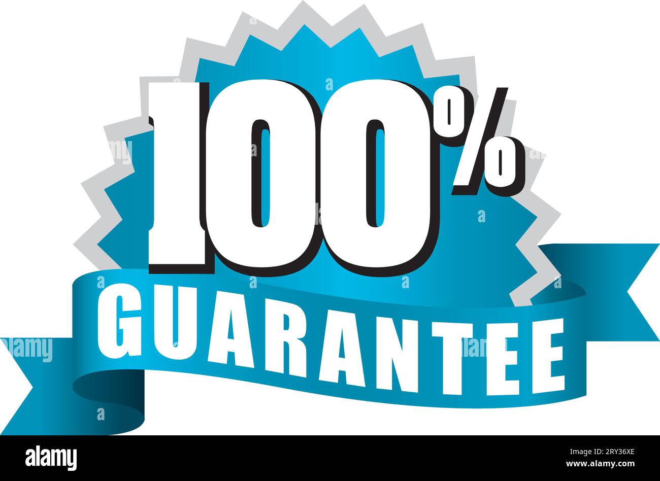 100 guarantee Stock Vector Images - Alamy