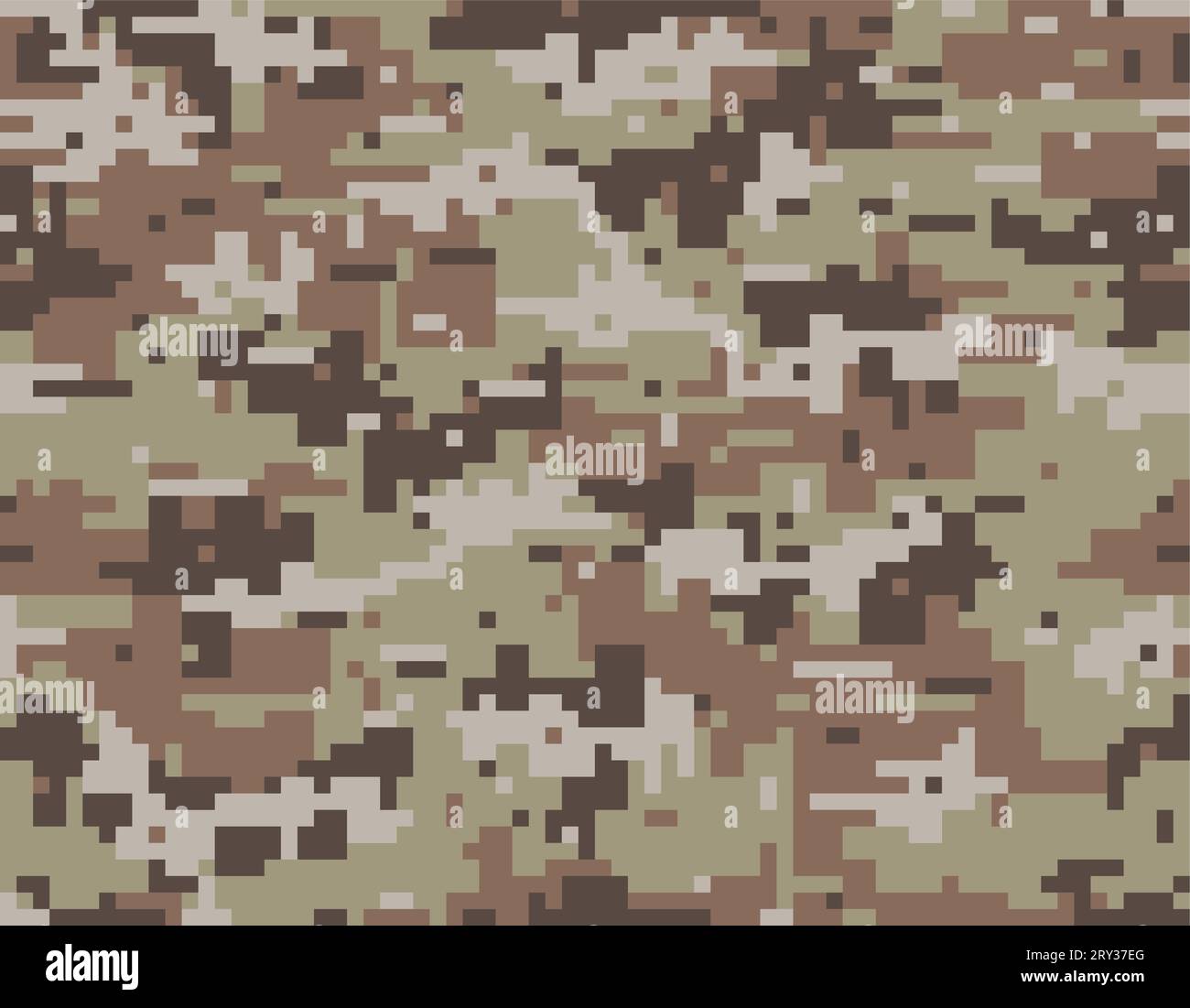 Camouflage seamless pattern. Military print. Pixelated digital shapes ...